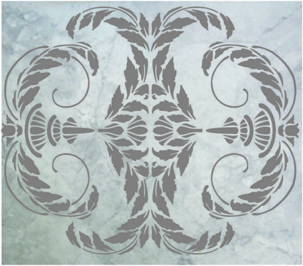 Plaster Stencil English Abbey - Walls Stencils, Plaster Stencils ...